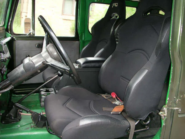 1980 BJ40 Custom seats, Custom Built Seat Bracket, and locking center ...