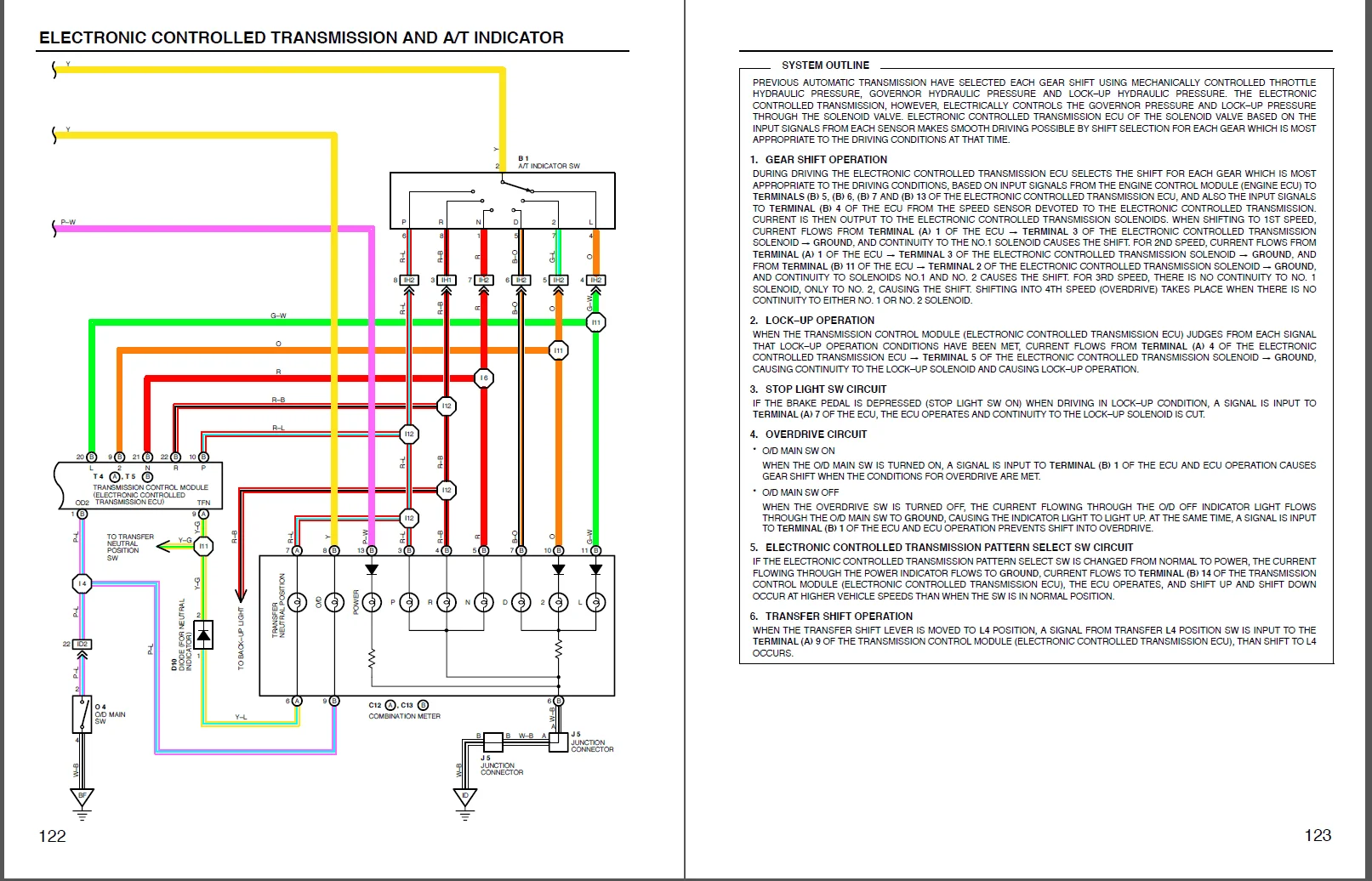 EWD, pg 122-123 (ECT and AT indicator).png | IH8MUD.com Forum | Toyota ...