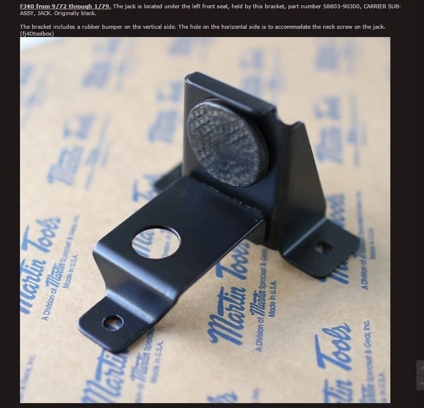 Jack sub-assy part 58803-90300 | IH8MUD.com Forum | Toyota, Lexus & Off ...