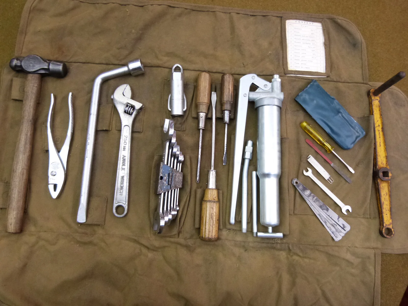 SOLD - 1963-64 Land Cruiser Tool Kit with vintage Toyota tools | IH8MUD ...