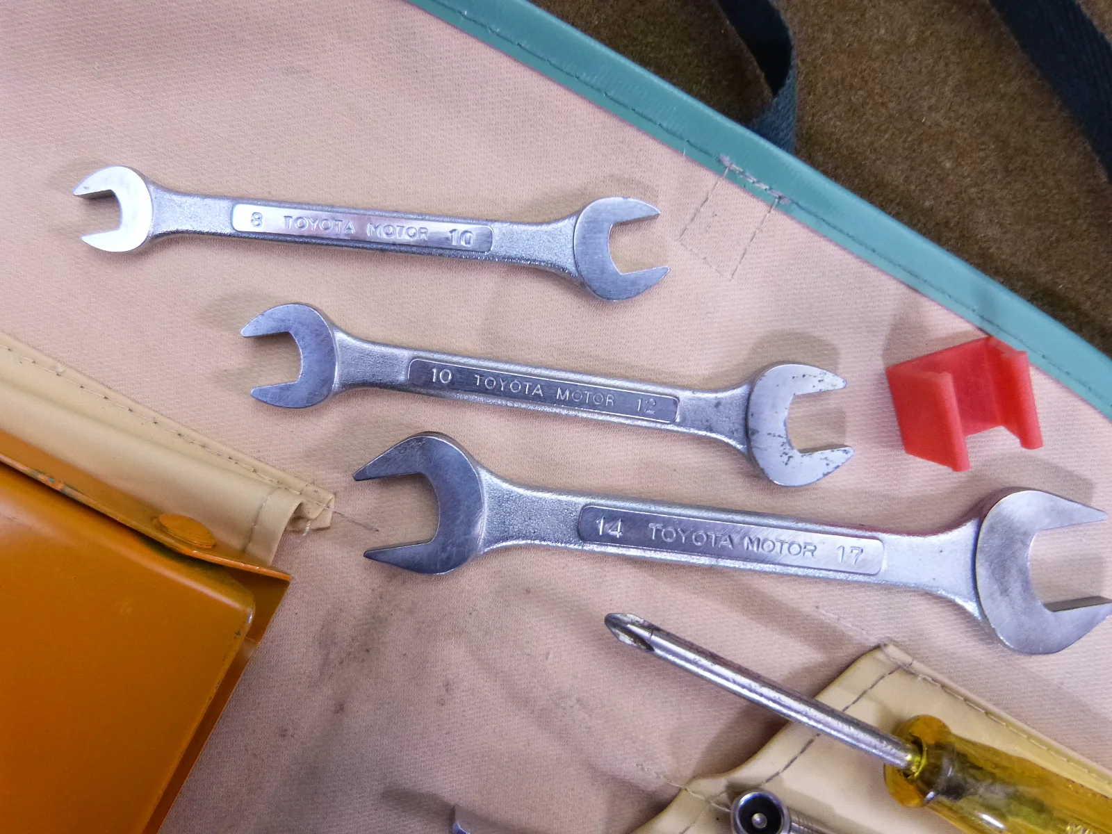 SOLD - Toyota Motor tool kit - yellow bag with TEQ square | IH8MUD.com ...