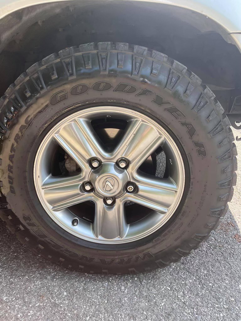 SOLD - FS: 06-07 LX470 OEM wheels with 275/70/18 Duratracs | IH8MUD.com ...